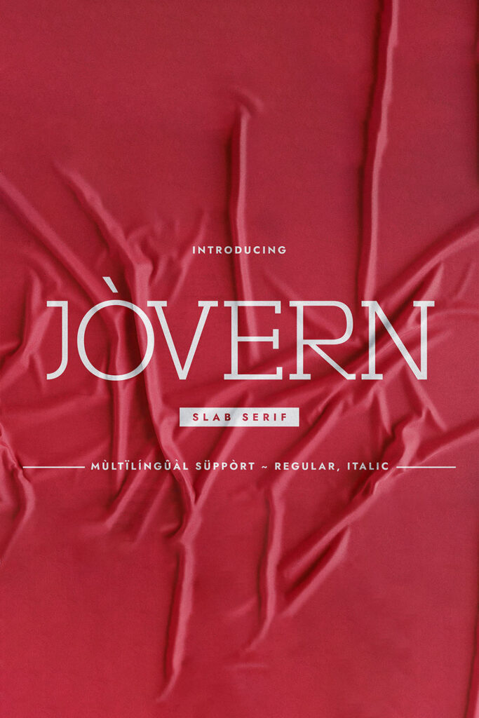 Jovern Slab Serif Font - MasterBundles