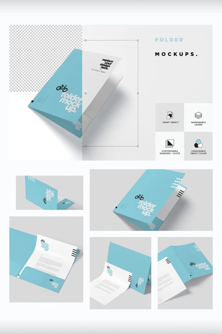 Paper Folder Mockups – MasterBundles