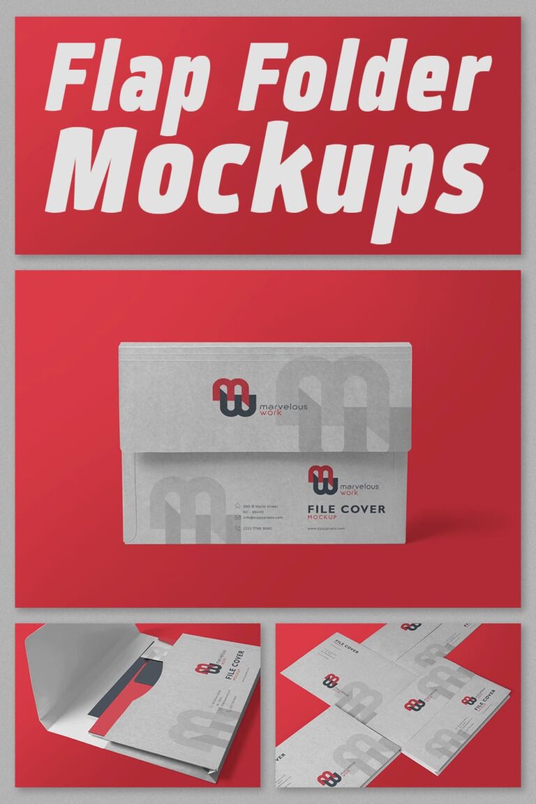 Flap Folder Mockups – MasterBundles