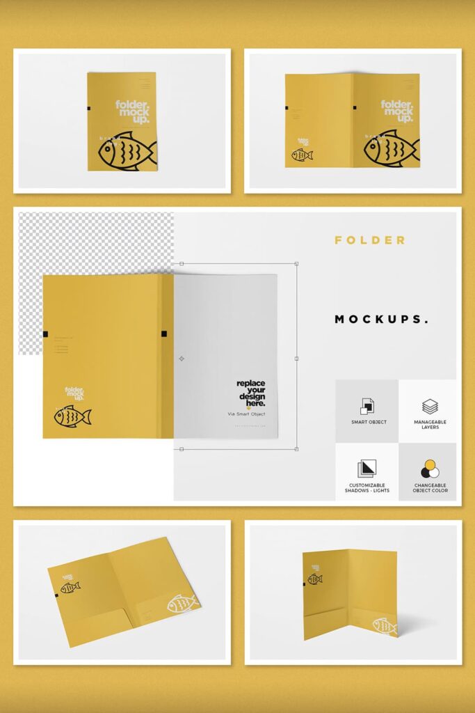 Beautiful Folder Mockups – MasterBundles