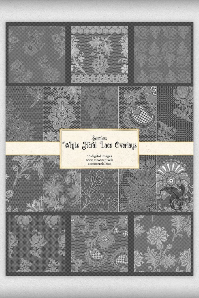 White Floral Lace Overlays – MasterBundles