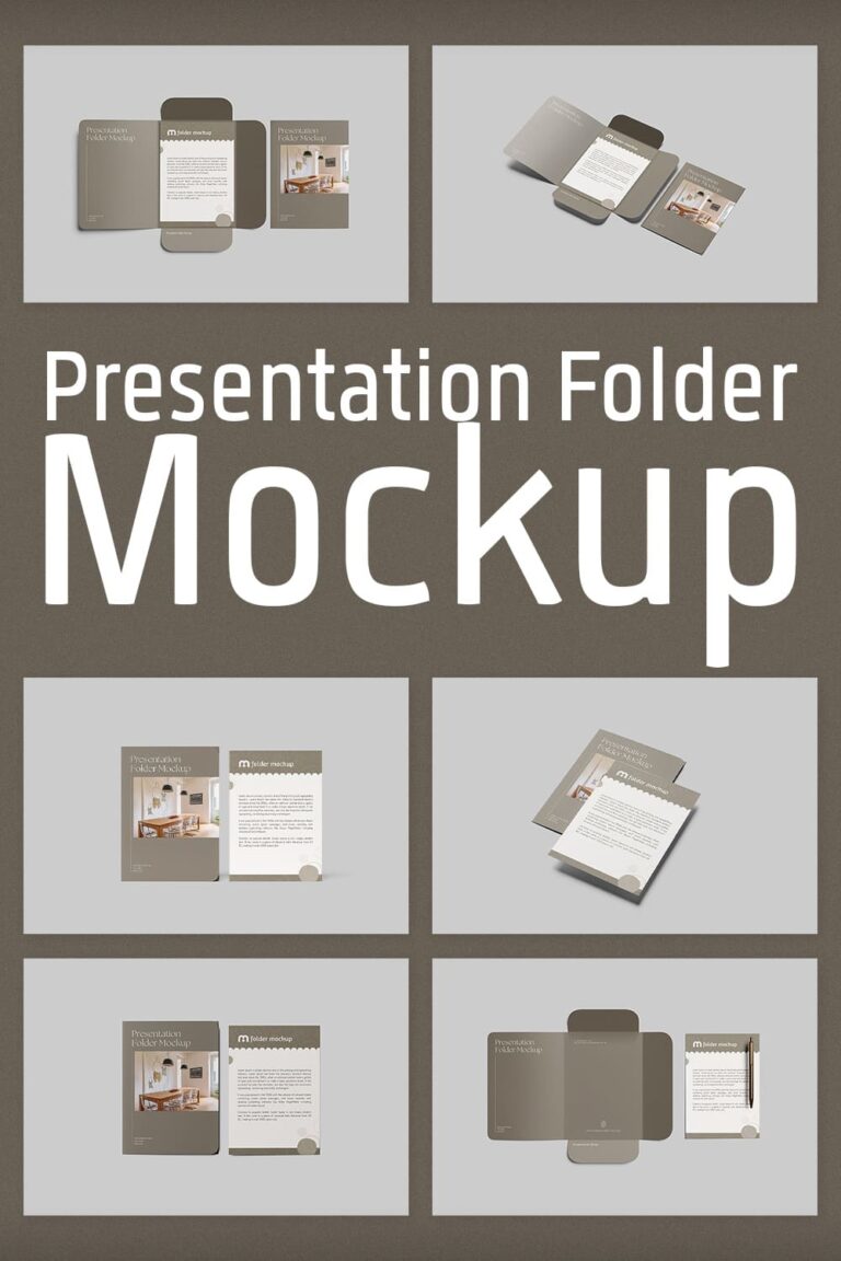 Presentation Folder Mockup – MasterBundles