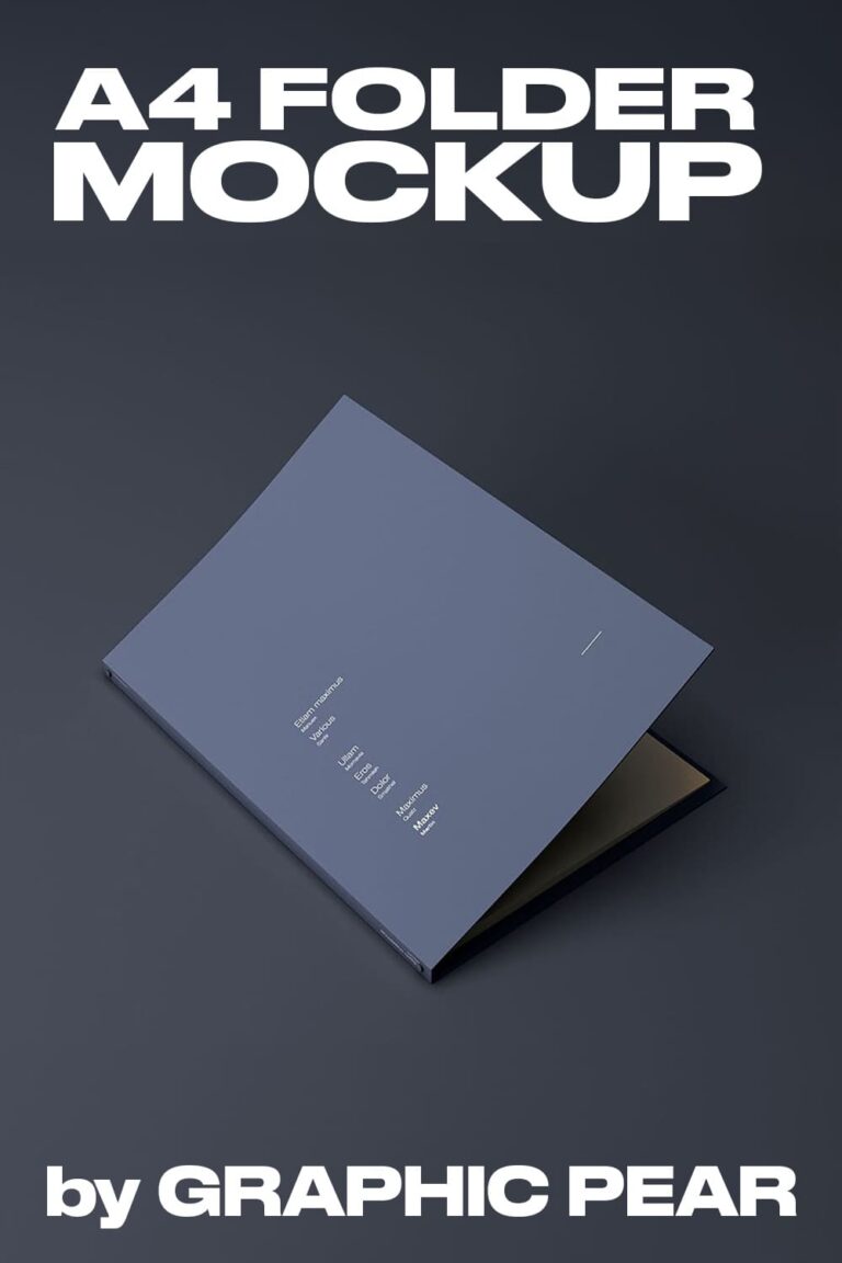 A4 Folder Mockup – MasterBundles