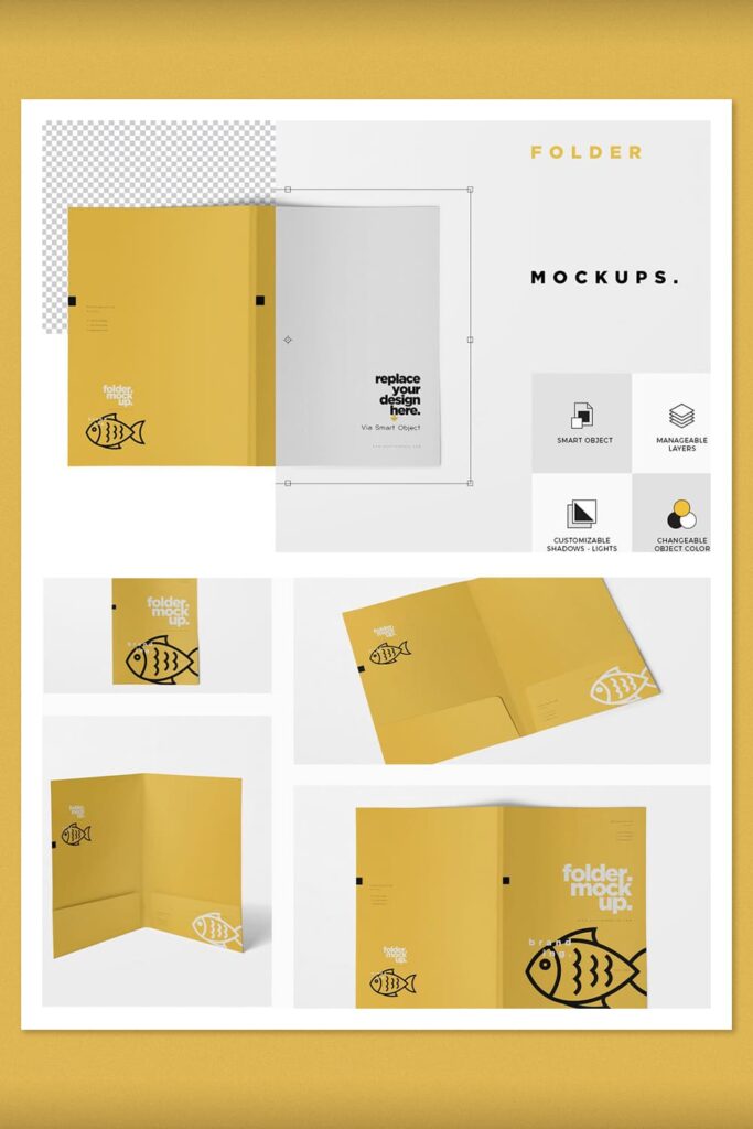Beautiful Folder Mockups – MasterBundles