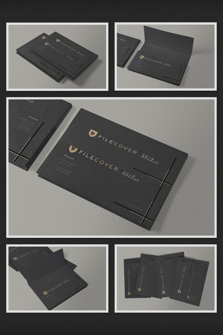 Pocket Folder Mockups – MasterBundles