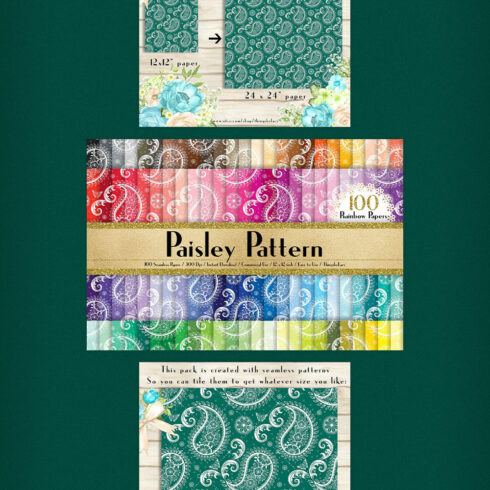 100 Seamless White Lace Paisley Digital Papers | MasterBundles