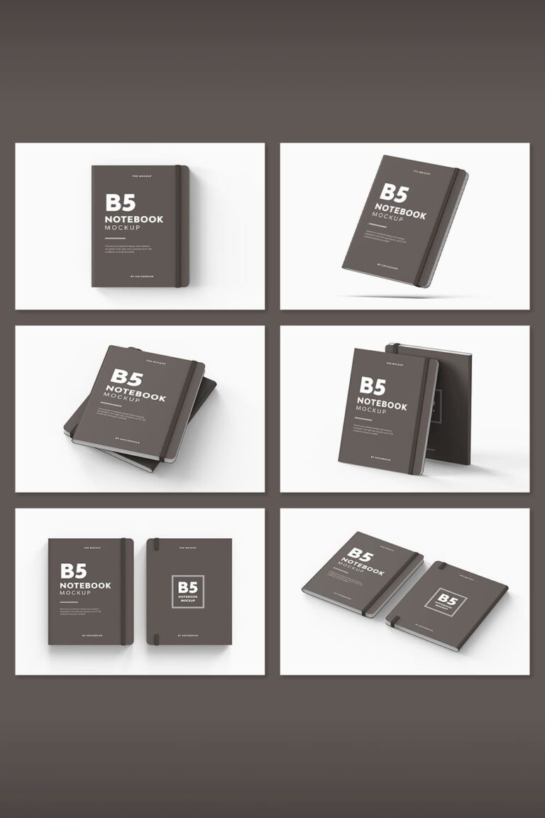 B5 Notebook Mockup – MasterBundles
