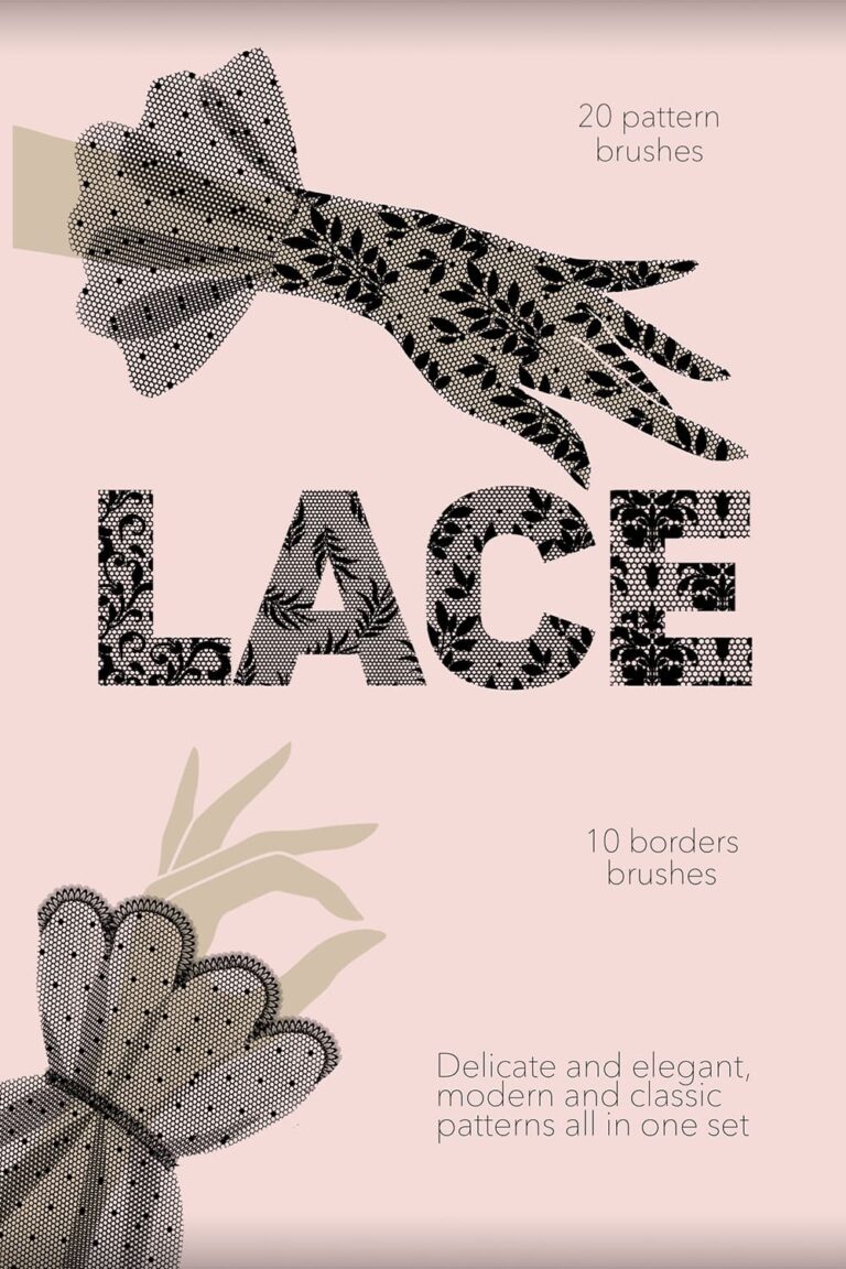 Lace Pattern Procreate Brushes – MasterBundles