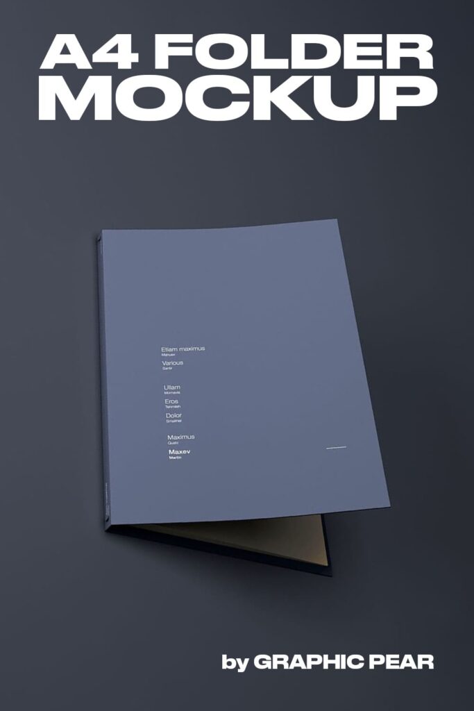 A4 Folder Mockup – MasterBundles
