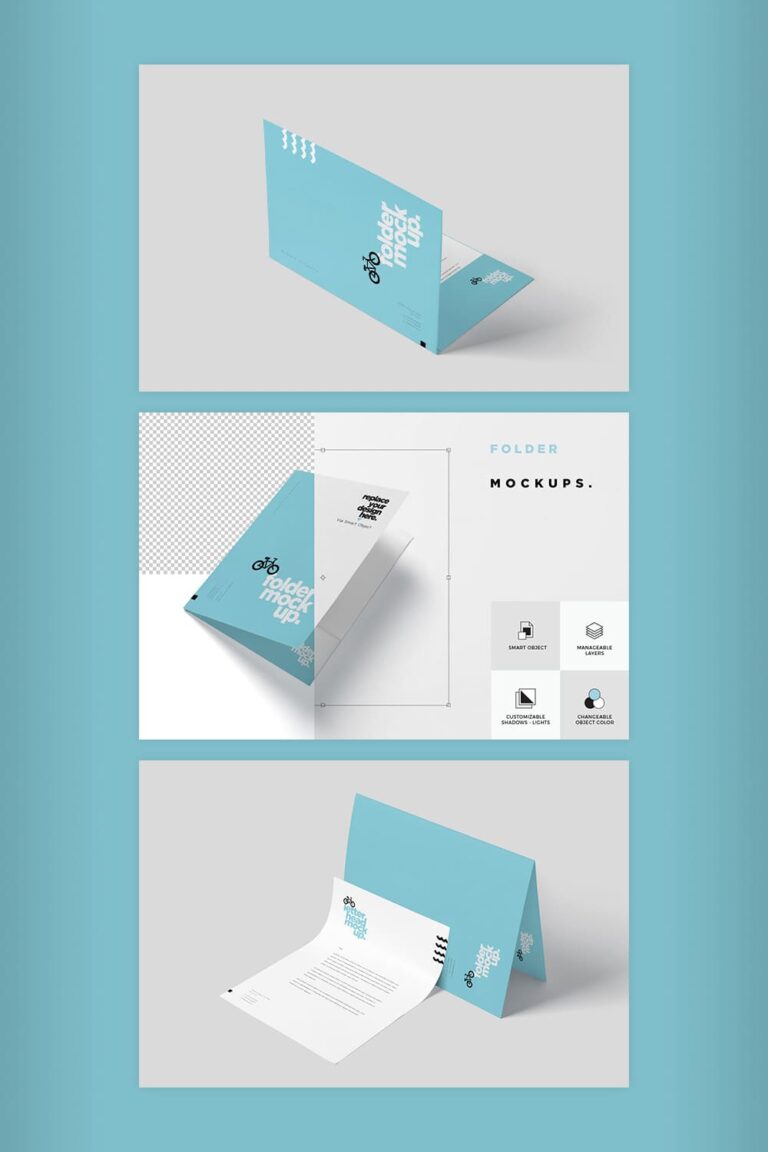 Paper Folder Mockups – MasterBundles