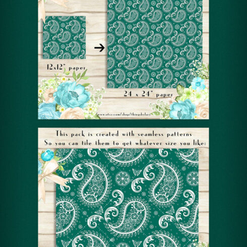 100 Seamless White Lace Paisley Digital Papers | MasterBundles