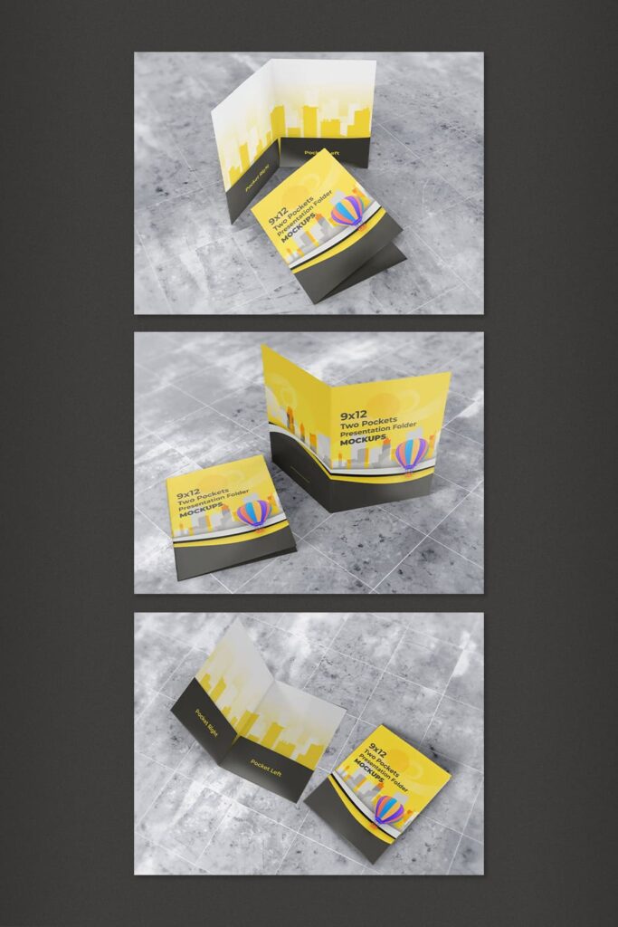 912 Two Pocket Folder Mockups – MasterBundles