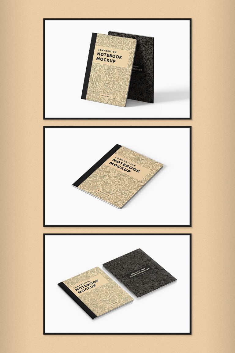 Composition Notebook Mockup | Master Bundles
