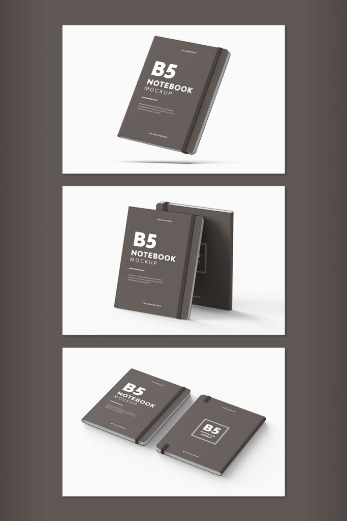 B5 Notebook Mockup – MasterBundles
