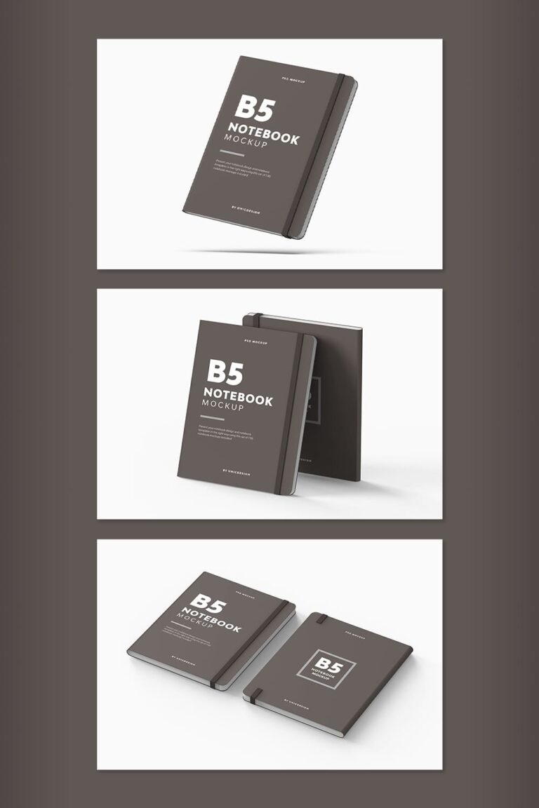 B5 Notebook Mockup – MasterBundles