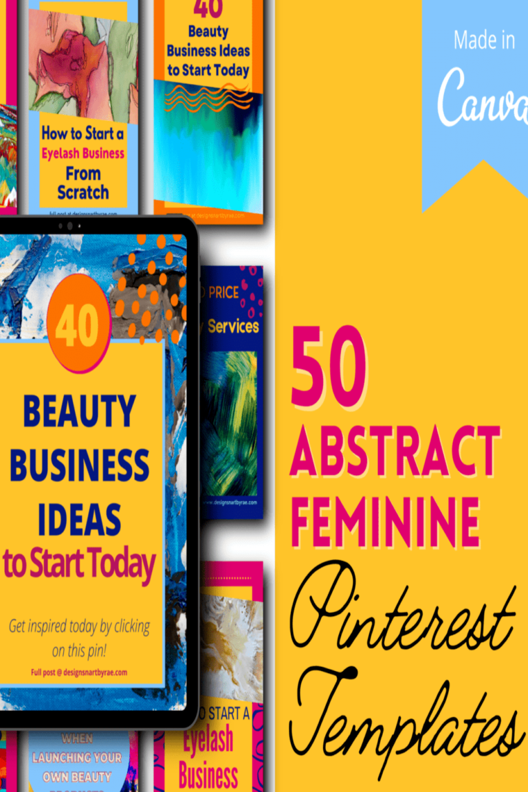 50 Abstract Pinterest Templates - MasterBundles