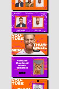5 Youtube Thumbnail Meme Templates | Master Bundles