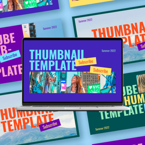 5 Blank Youtube Thumbnail Templates | Master Bundles