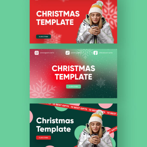 Christmas Youtube Thumbnail Template | Master Bundles