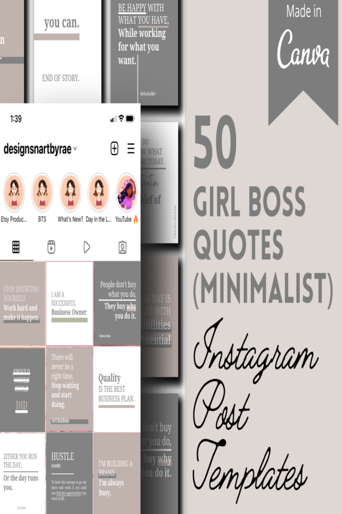 50 Minimalist Instagram Quotes - MasterBundles