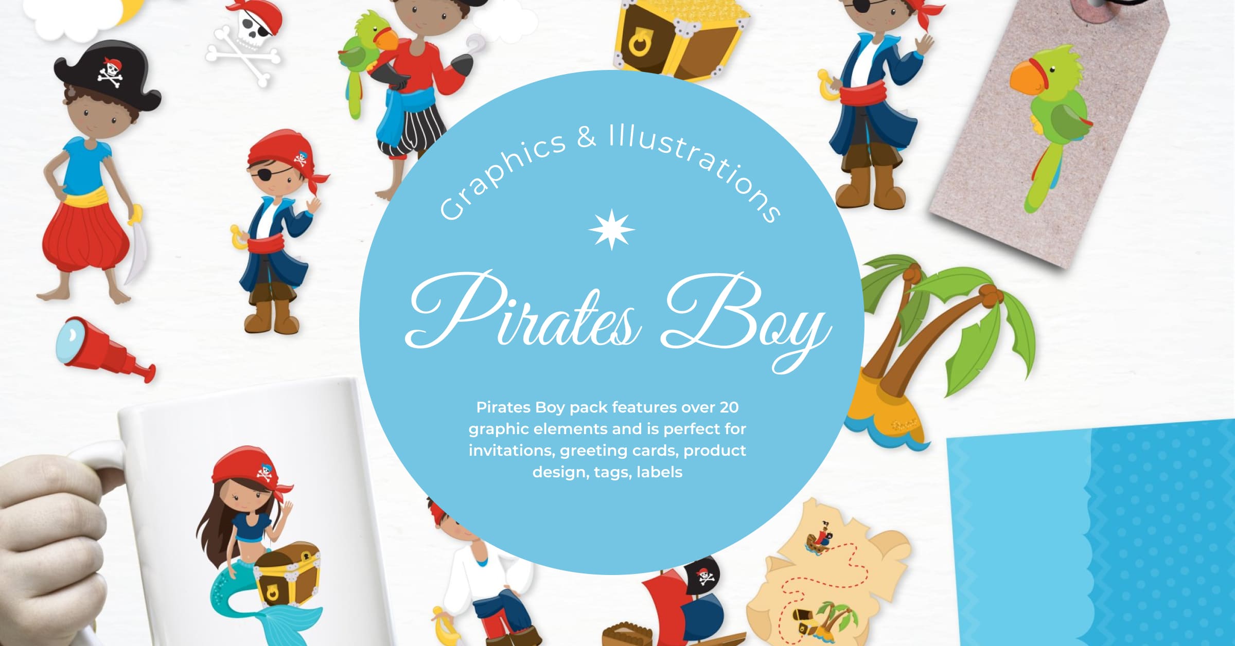 Pirates Boy Graphics and Illustrations – MasterBundles
