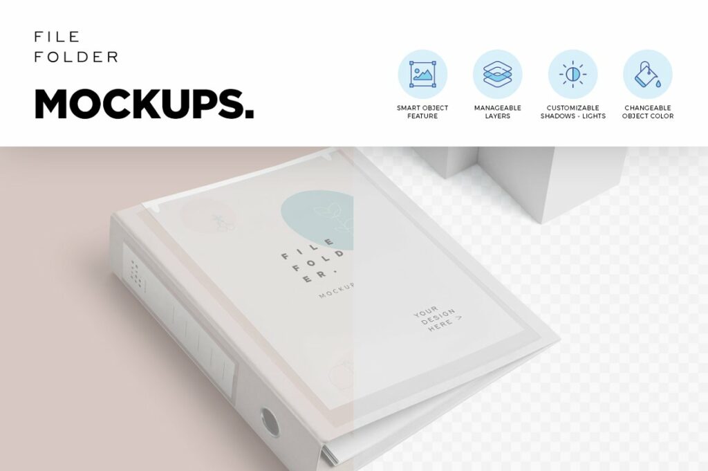 Plastic Crown Box File Folder Mockup – MasterBundles