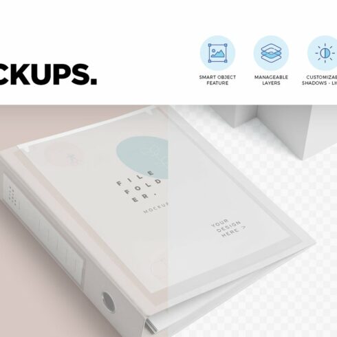 Plastic Crown Box File Folder Mockup | MasterBundles