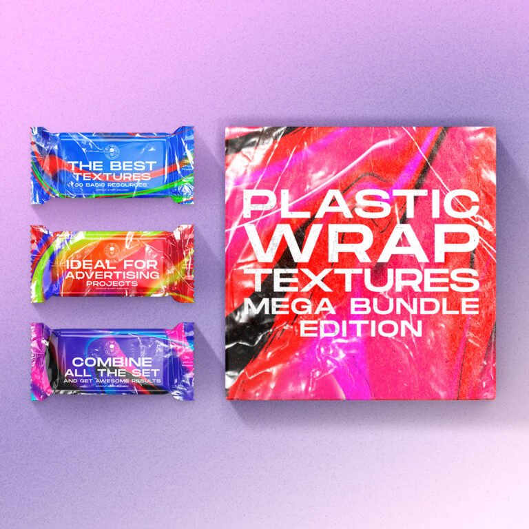 30 Plastic Wrap textures mega bundle - MasterBundles
