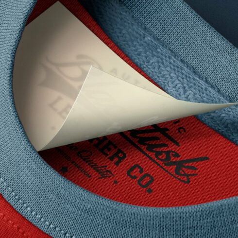 Plastisol Fabric Sticker Logo Mockup | Master Bundles