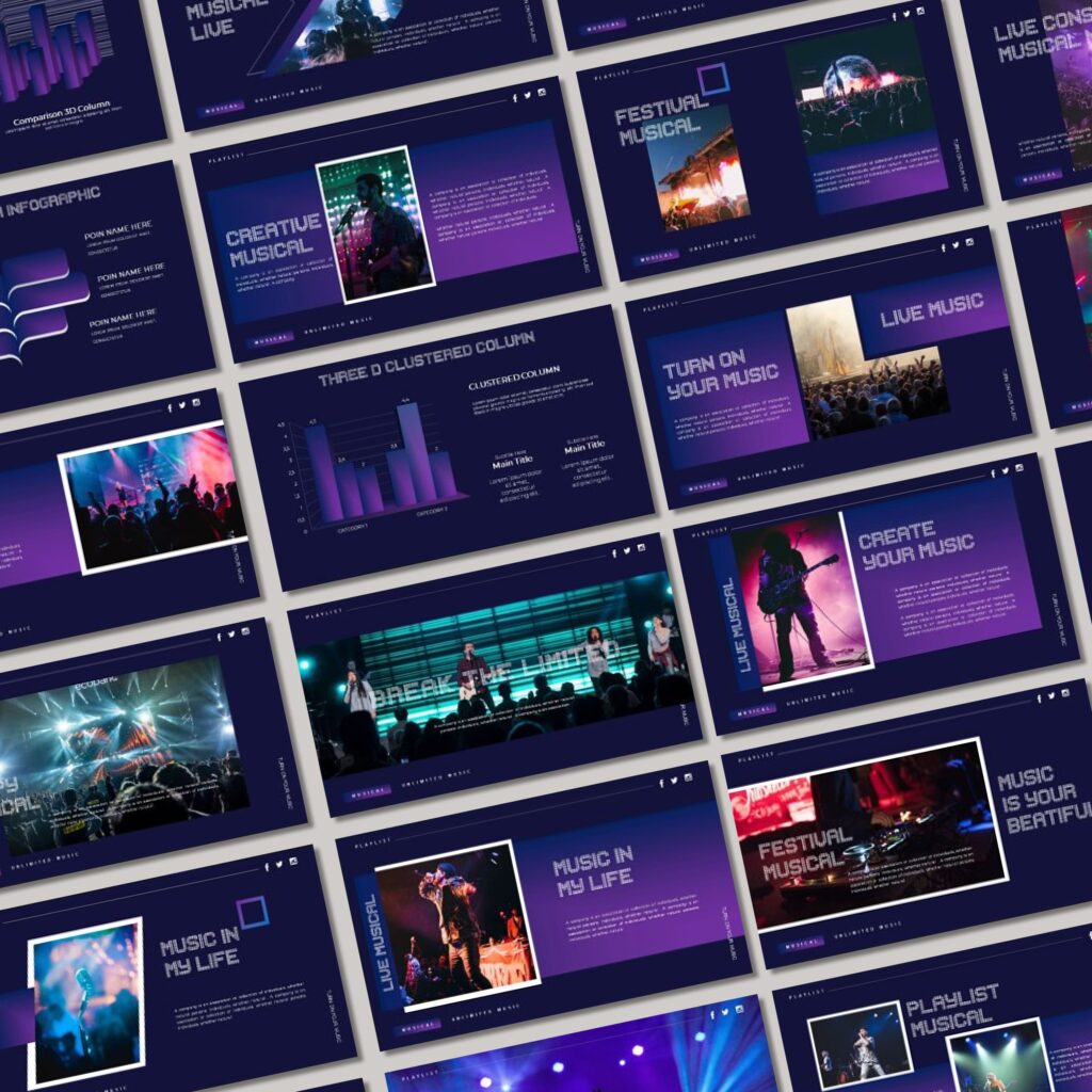 PLAYLIST Google Slide Template – MasterBundles