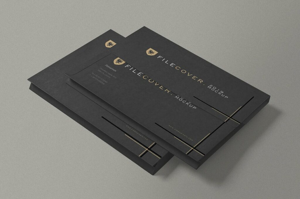 Pocket Folder Mockups – MasterBundles