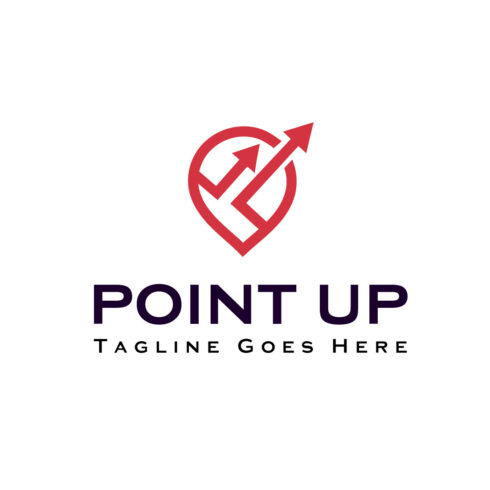 Point up logo| location pin logo| delivery logo - MasterBundles