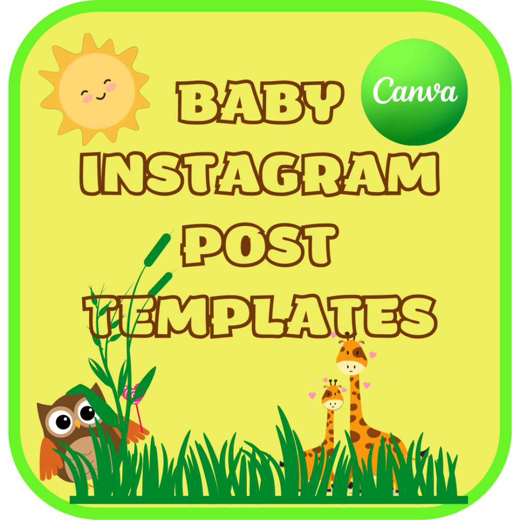 Baby Instagram post templates - MasterBundles