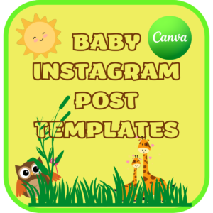 Baby Instagram post templates | MasterBundles