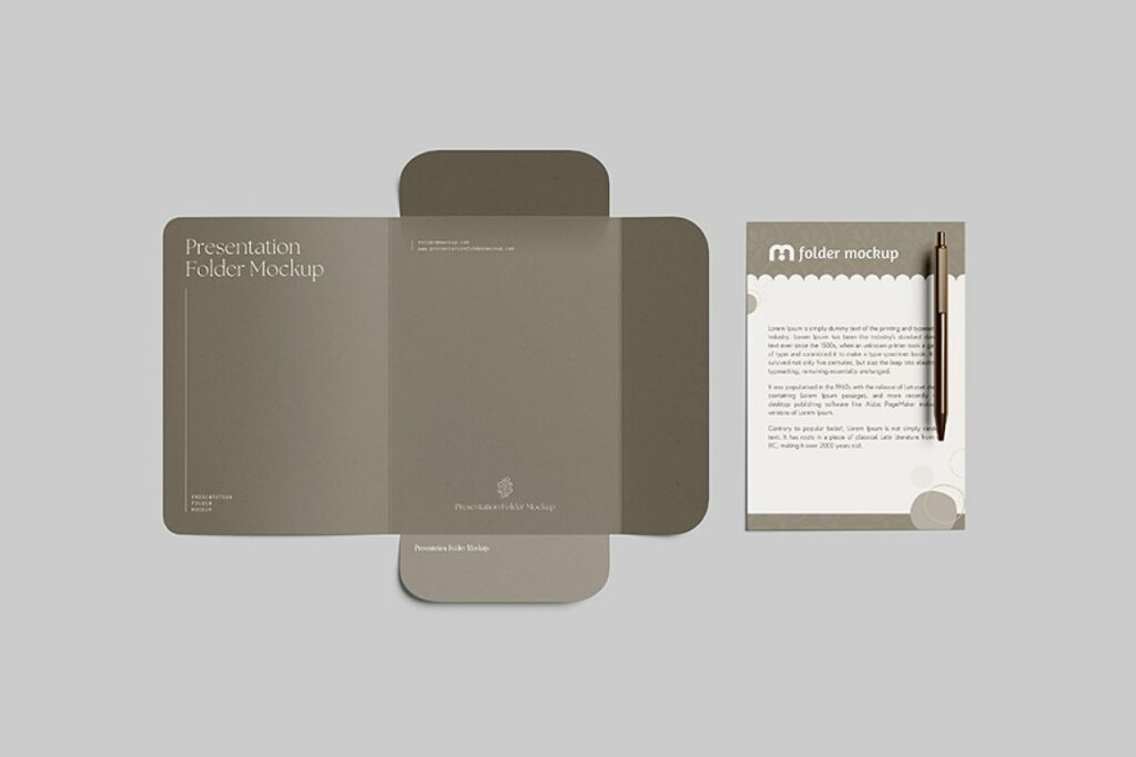Presentation Folder Mockup – MasterBundles