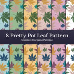 Pretty Pot Leaf Pattern - 8 Seamless Marijuana Patterns – MasterBundles