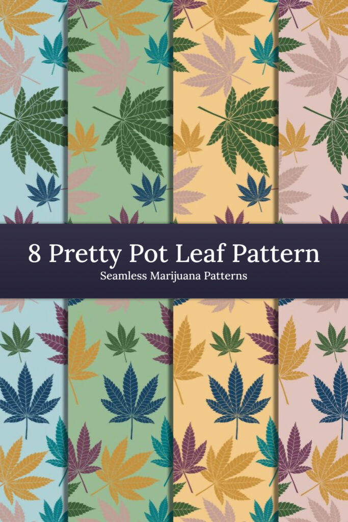 Pretty Pot Leaf Pattern - 8 Seamless Marijuana Patterns – MasterBundles