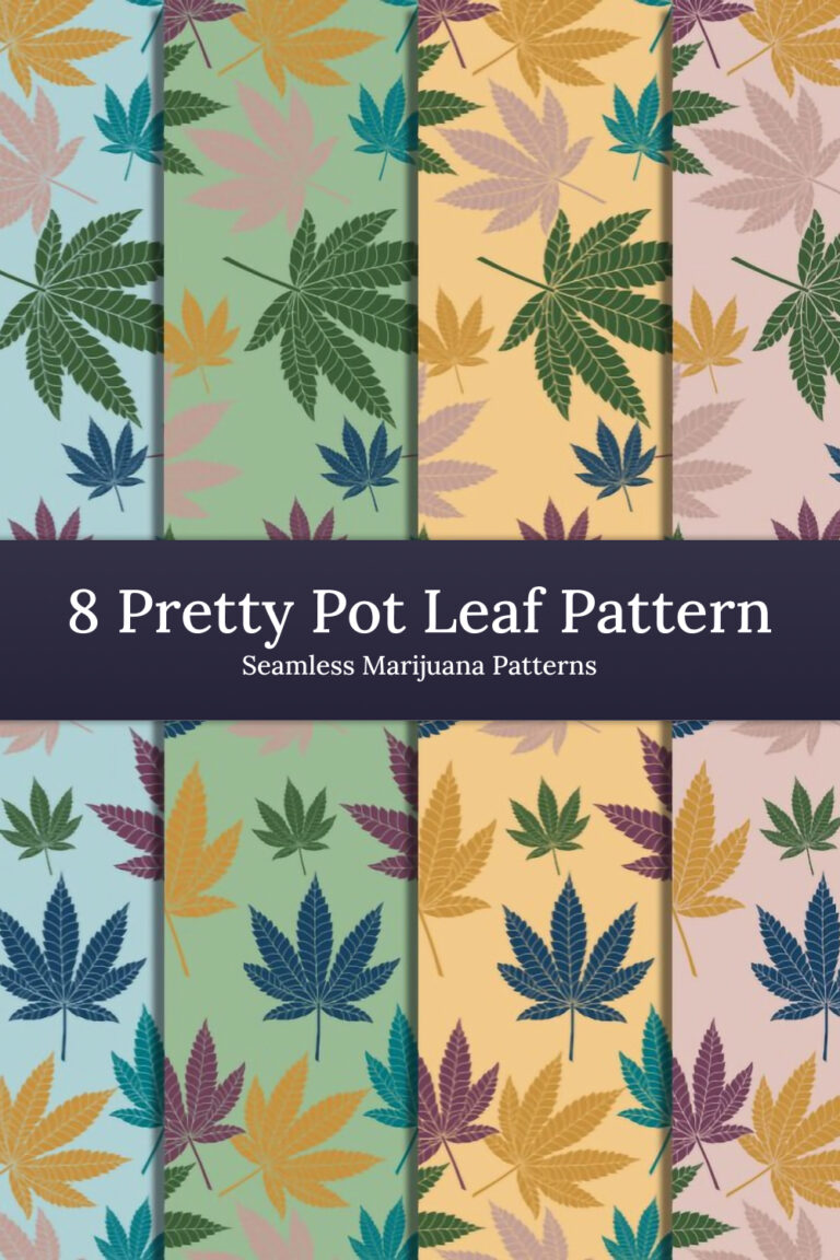 Pretty Pot Leaf Pattern - 8 Seamless Marijuana Patterns – MasterBundles