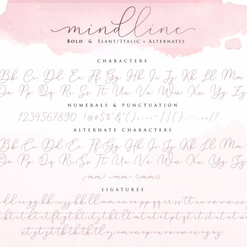 Mindline Classic Modern Calligraphy Font | Master Bundles