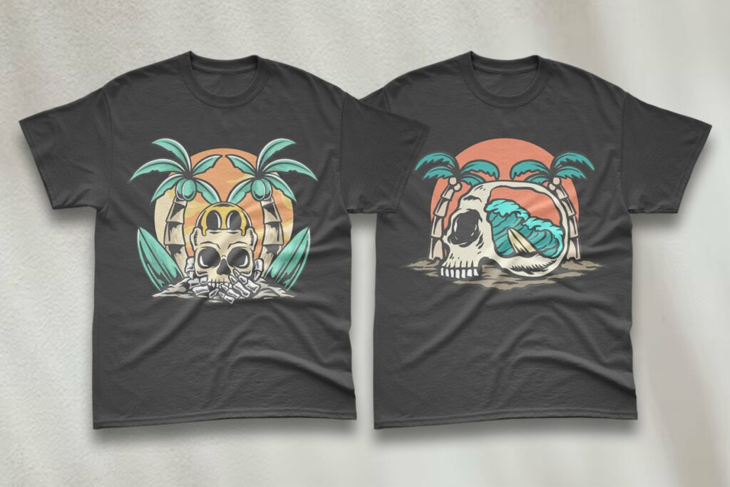Skully Summer T-Shirt Collection – MasterBundles