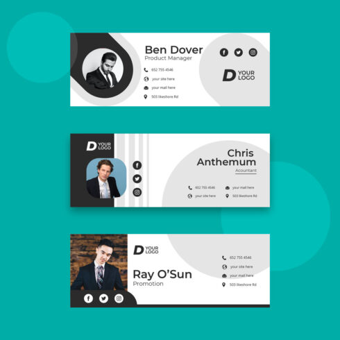 Modern Email Signature Template - MasterBundles