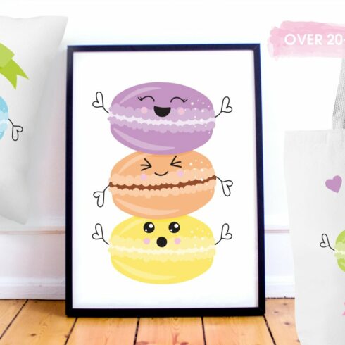 Kawaii Macarons Graphic & Illustration - Sublimation | Master Bundles
