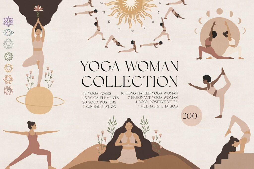 Yoga Woman Collection – MasterBundles
