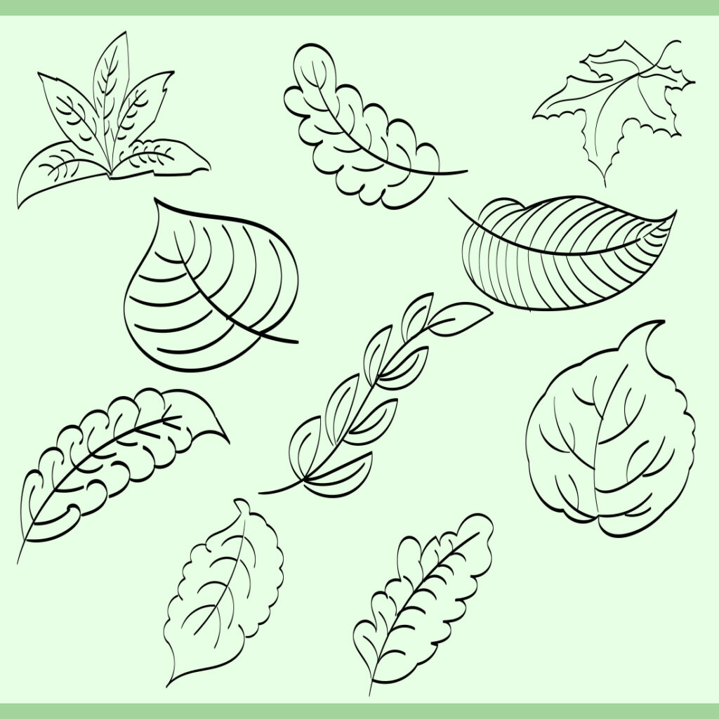 10 Autumn Leaves Design - Only $5 - MasterBundles