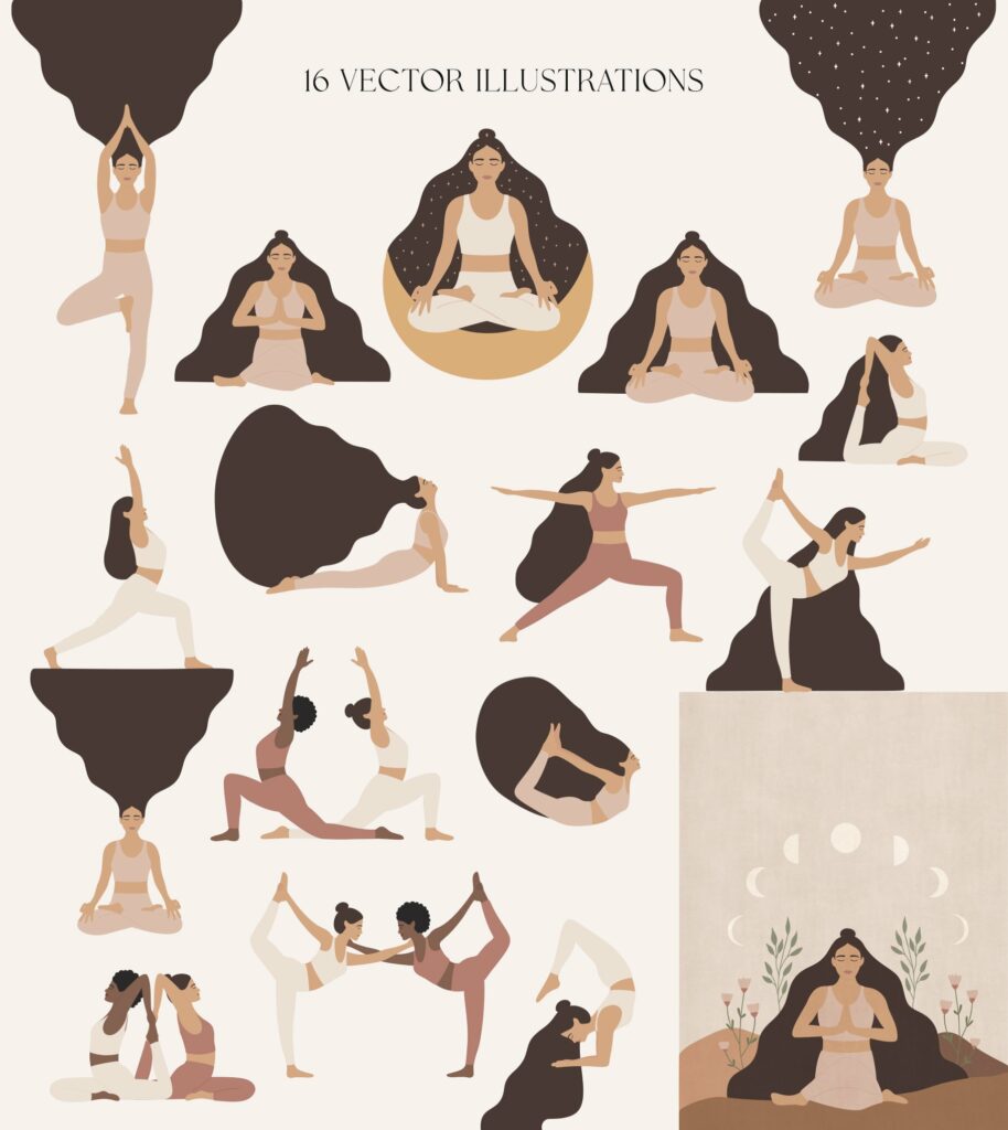 Yoga Woman Collection – MasterBundles