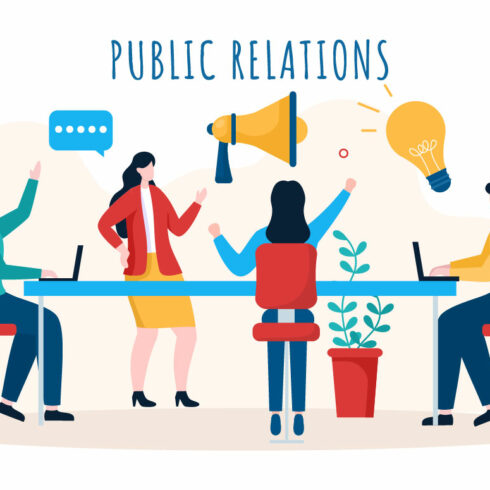 15 Public Relations Illustration | MasterBundles
