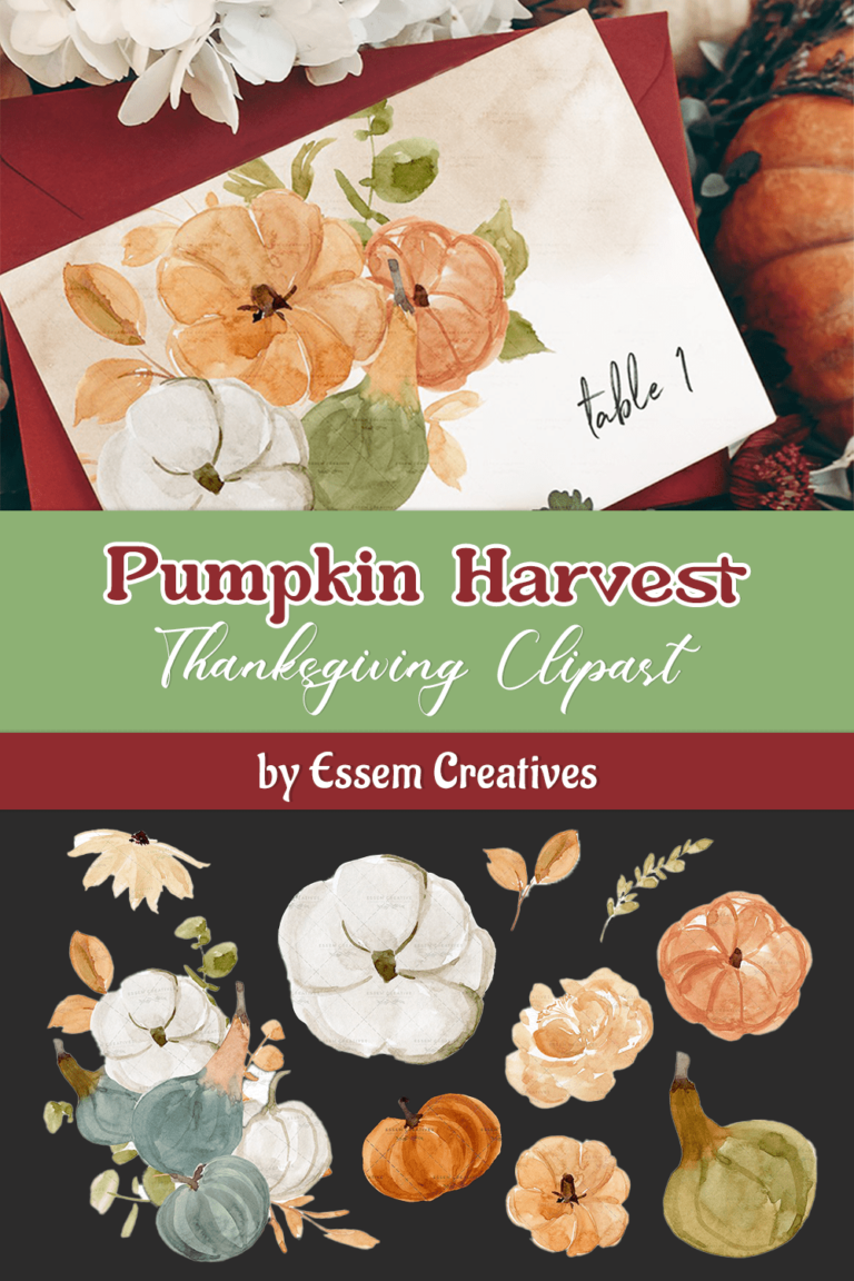 Pumpkin Harvest Thanksgiving Clipart – MasterBundles