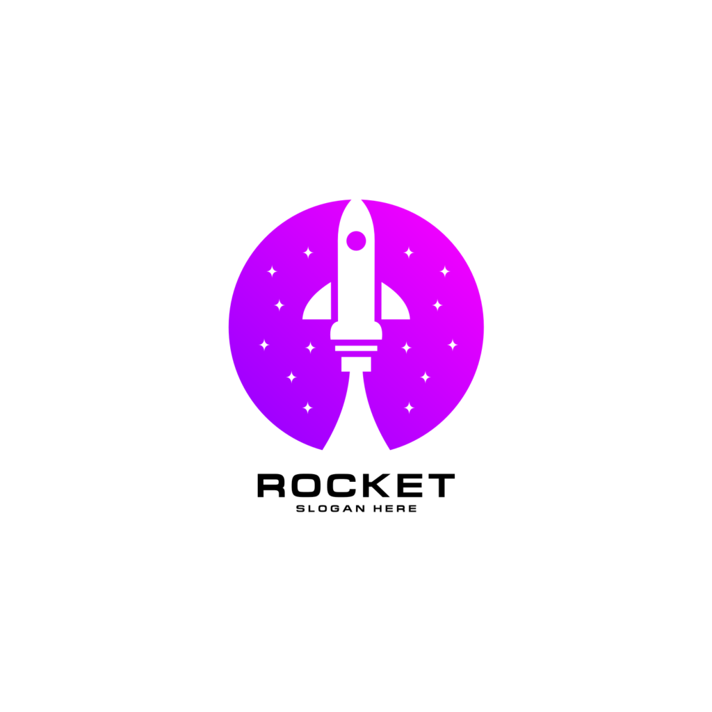rocket launch logo vector template - MasterBundles