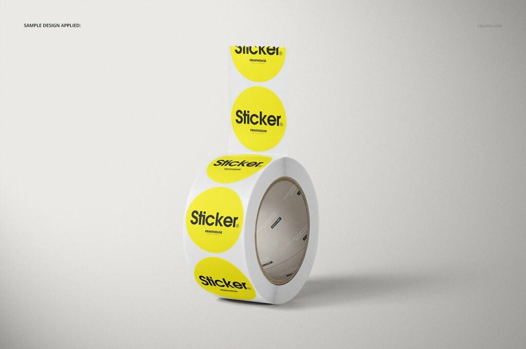 Round Roll Stickers Mockup Set – MasterBundles