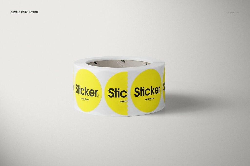 Round Roll Stickers Mockup Set – MasterBundles